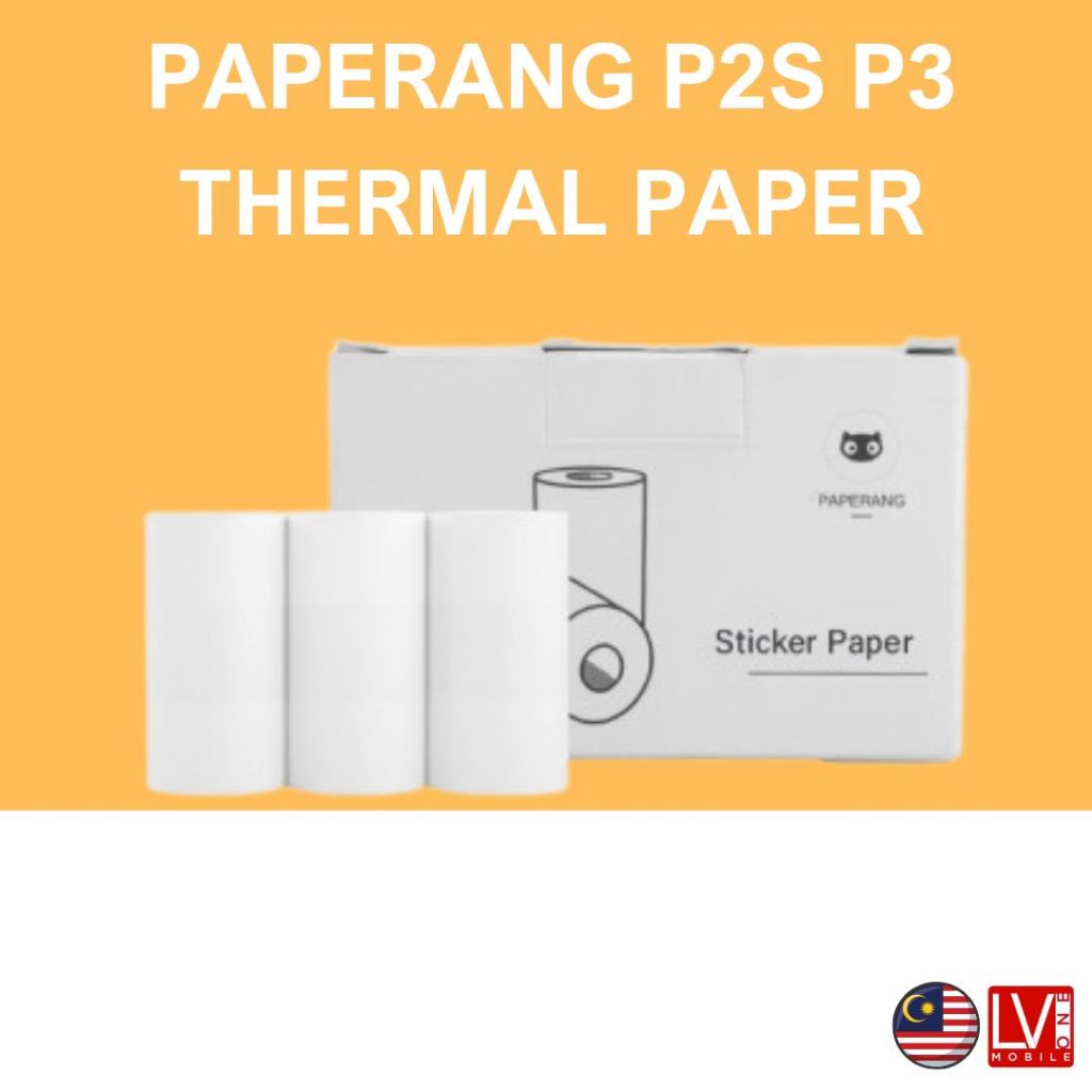 Paperang Sticker Color Premium Thermal Paper (3 Rolls in 1 Box ...