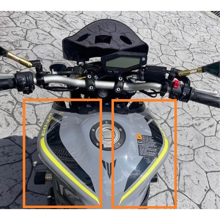 CFS653 Yamaha MT-09 MT09 V2 Logo Fuel tank Stiker Sticker Vinyl Decal ...