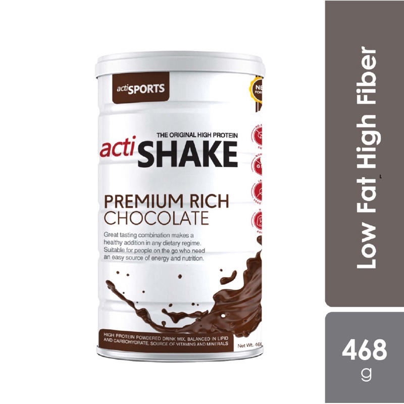 Actishake Premium Rich Chocolate 468g (High Protein For Weight Loss ) | Shopee Malaysia