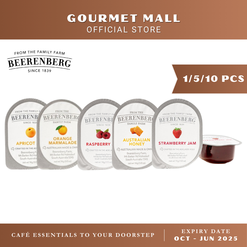Beerenberg Strawberry Raspberry Honey Orange Apricot Jam - 14g | Shopee ...