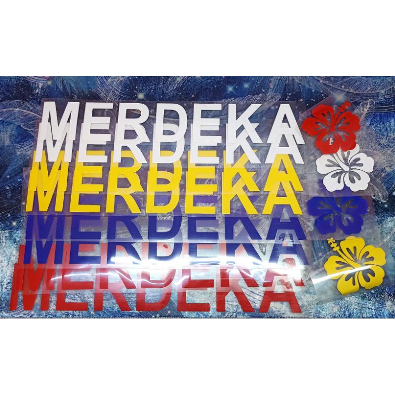 Sticker Iron on MERDEKA | Shopee Malaysia
