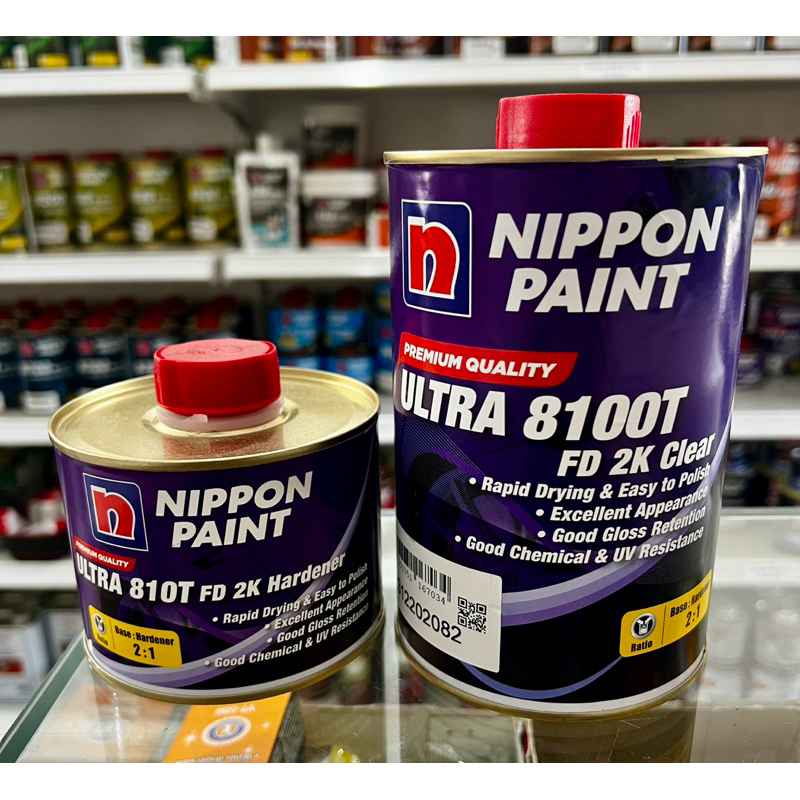Nippon Paint Ultra 8100T FD 2K Clear 1L & NP 810T 2K Hardener 500ml 2:1(Fast Dry) | Shopee Malaysia