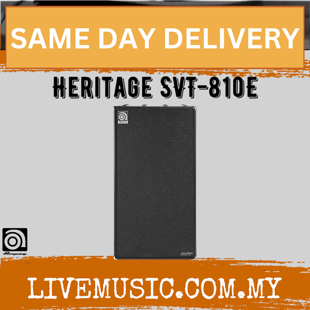 Ampeg Heritage SVT-810E 8x10" 800-Watt Bass Cabinet ( SVT810E / SVT ...