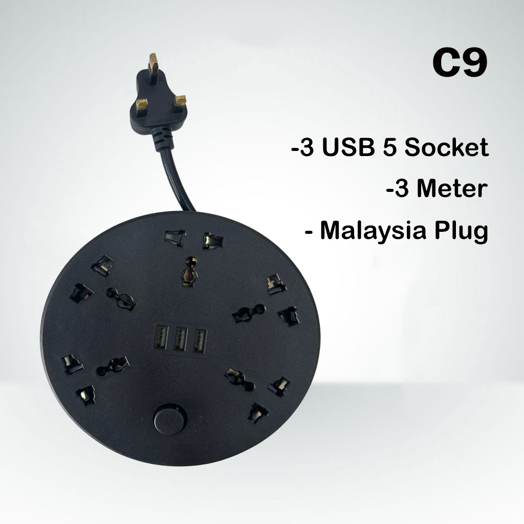 6 Usb Port 3 Universal Power Strip Extension Plug Power Socket Electric Sockets Elektrik Soket