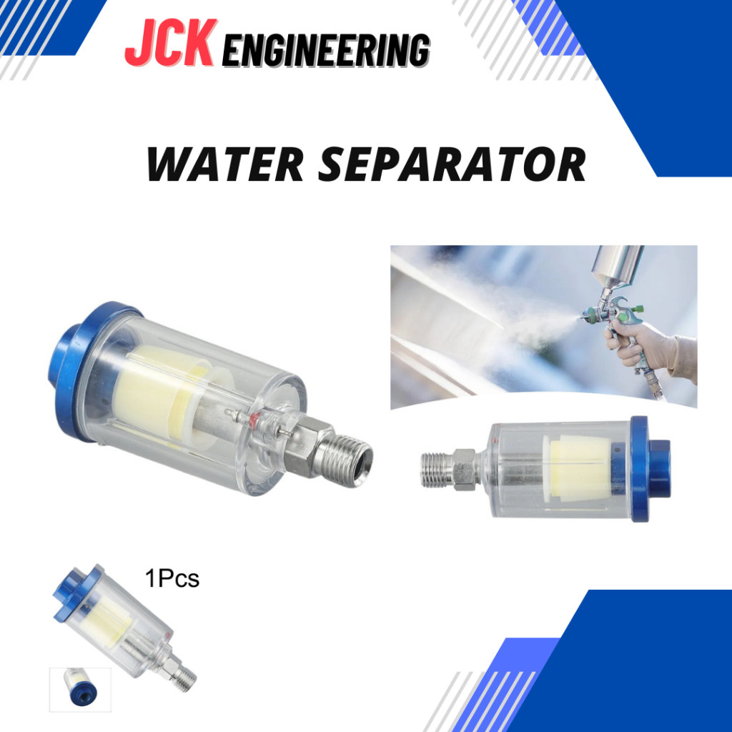 1/4" Air Regulator Air Line Filter Oil Water Trap Moisture Separator ...