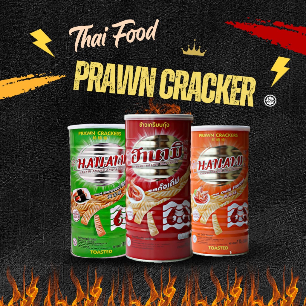 Thailand Hanami Prawn Crackers 110g 🔥 | Shopee Malaysia