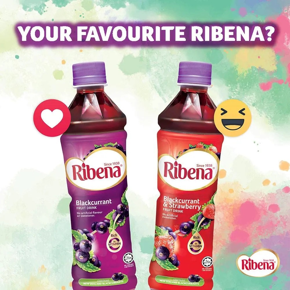RIBENA BALCKCURRANT & STRAWBERRY 利賓納 300ML/330ML/450ML | Shopee Malaysia