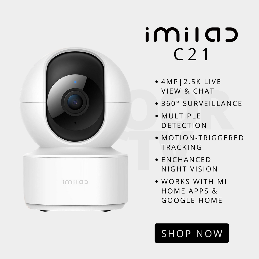 Imilab C21 | 2.5K WiFI Plug-in Indoor Camera | Shopee Malaysia