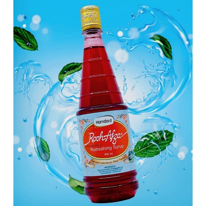 Rooh Afza روح افزا Original Hamdard Refreshing Syrup 800ml | Shopee ...