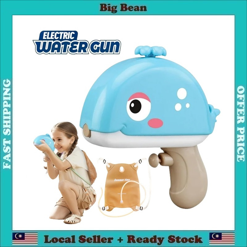 Electric Water Guns for Kids Ages 4-8, Whale Backpack Water Gun ...