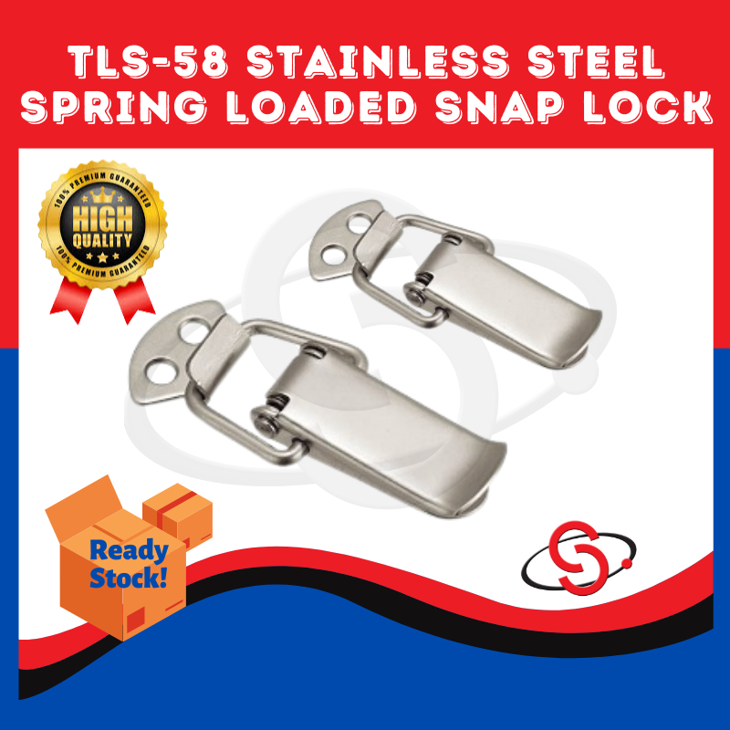 𝗦𝗖𝗠 𝗧𝗟𝗦-𝟱𝟴 𝟯𝟬𝟰 𝗦𝘁𝗮𝗶𝗻𝗹𝗲𝘀𝘀 𝗦𝘁𝗲𝗲𝗹 𝗦𝗽𝗿𝗶𝗻𝗴 𝗟𝗼𝗮𝗱𝗲𝗱 𝗦𝗻𝗮𝗽 𝗟𝗼𝗰𝗸 𝗧𝗼𝗴𝗴𝗹𝗲 𝗟𝗮𝘁𝗰𝗵 ...
