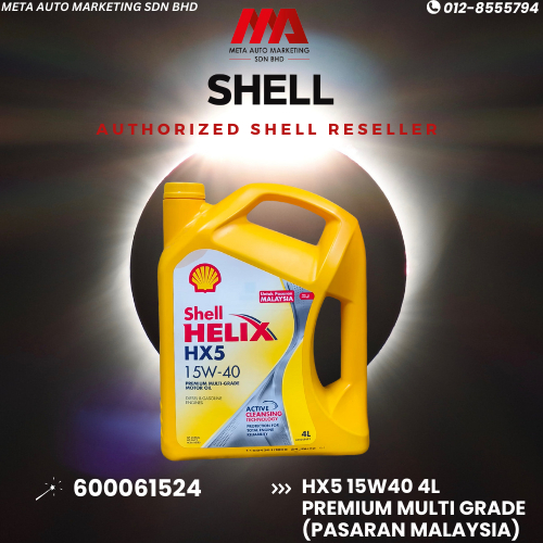 SHELL HELIX HX5- SHELL 15W-40 PREMIUM MULTI-GRADE 4L (550051975) | Shopee Malaysia