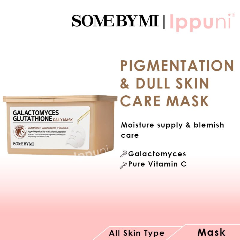 SOMEBYMI Galactomyces Glutathione Daily Mask 30ea | Shopee Malaysia