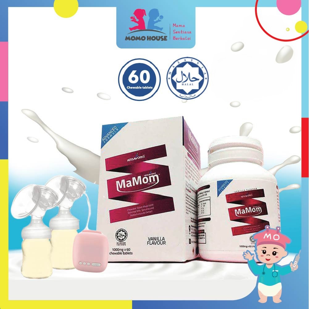 Original Mamom Milk Booster Milkbooster Penghasilan Susu 60 Tablets ...