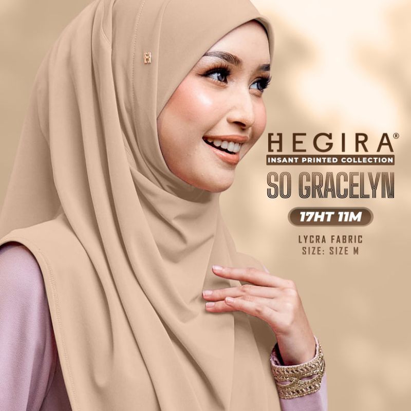 Readystock!!!Tudung Sarung Hegira Inspired So Gracelyn Lycra | Shopee ...