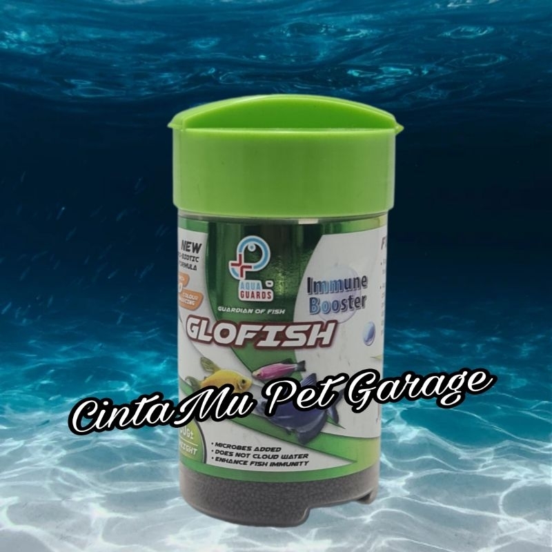 AQUA GUARD GLOFISH food 50g+- immune booster Premium Fish food 荧光鱼饲料 ...