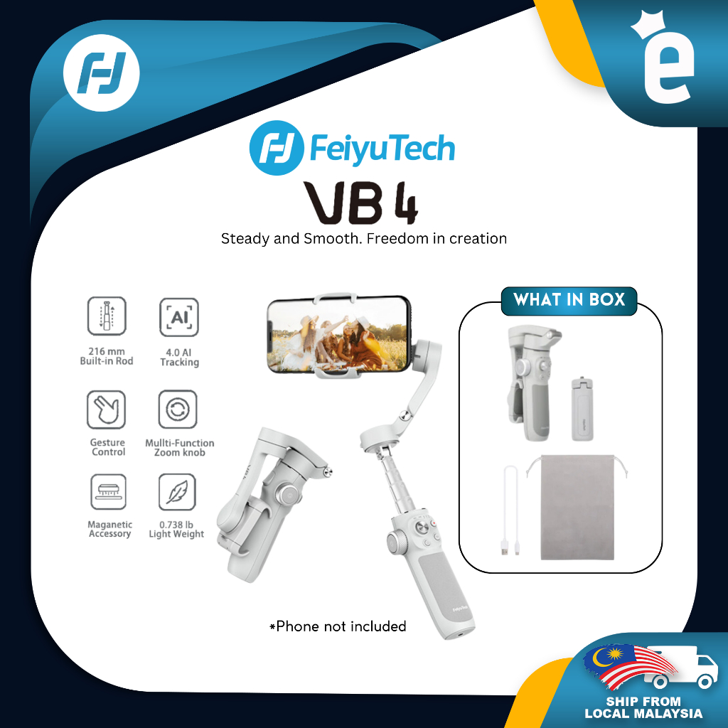 Feiyu Vimble 3 / VB 4 Vimble 4 Portable And Foldable Handheld 3-Axis ...