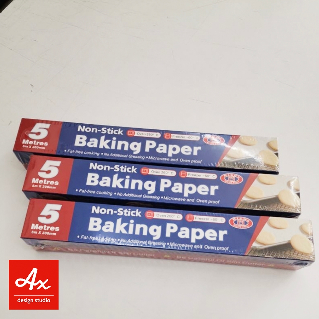 Non-Stick Baking Paper Roll (5m x 300mm) | Shopee Malaysia