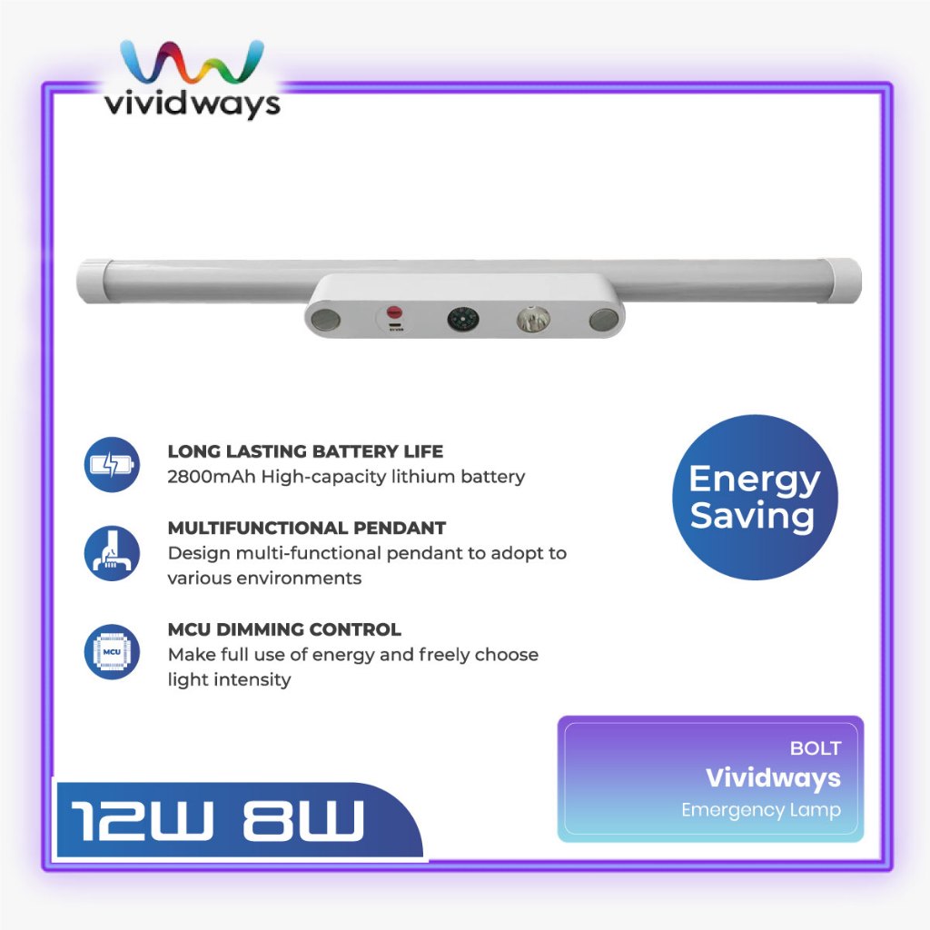 K2 VIVIDWAYS BOLT Emergency Light/Lampu Kecemasan | Shopee Malaysia