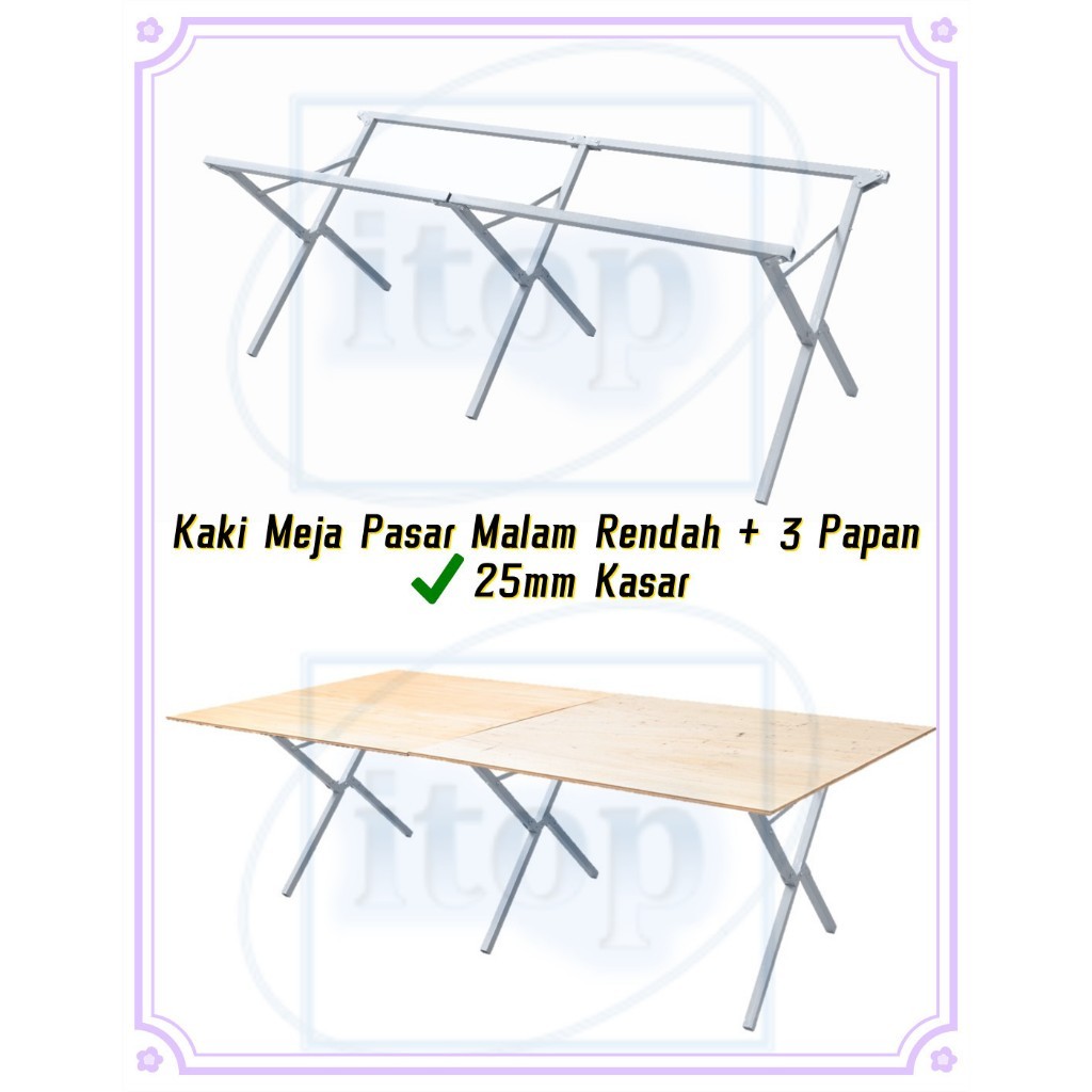 itop 25MM Pasar Malam Meja Lipat/ Night Market Foldable Table Rack With ...