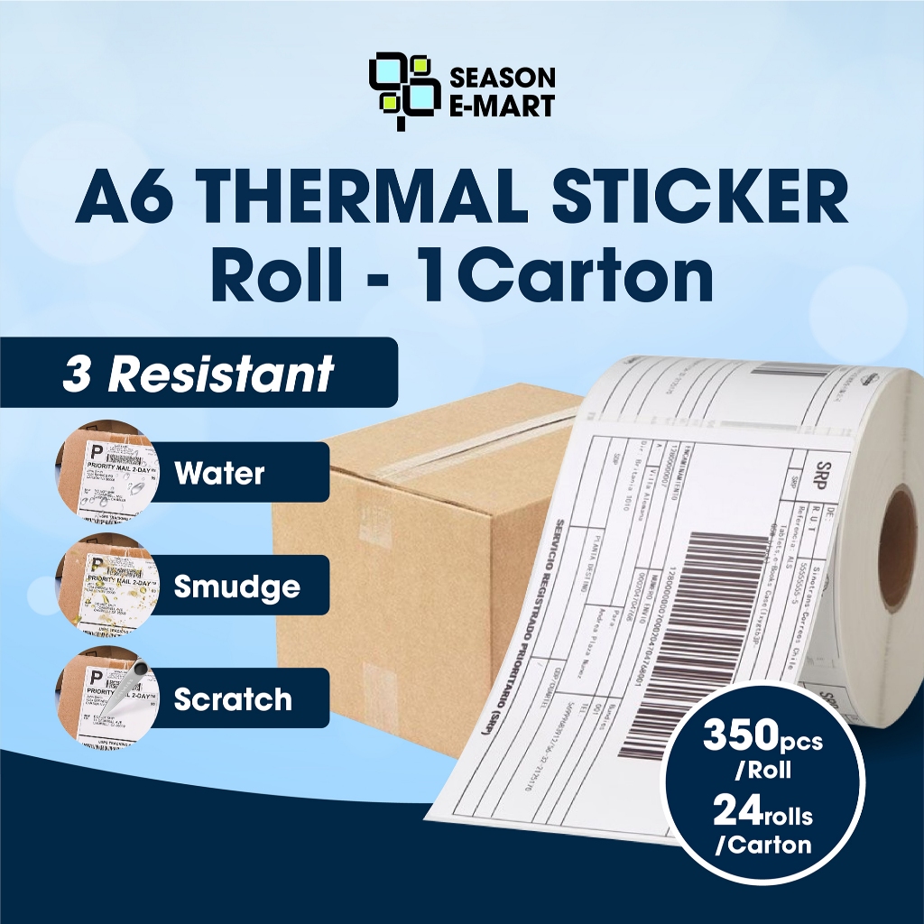 24roll 1 carton Thermal Paper Label Sticker 10x15 cm Airway Bill ...