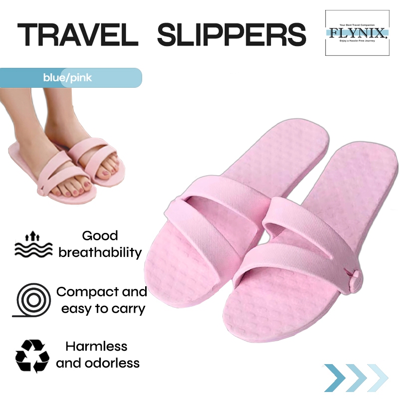 Foldable Travel Slippers Portable Slippers Non-slip Lightweight Unisex ...