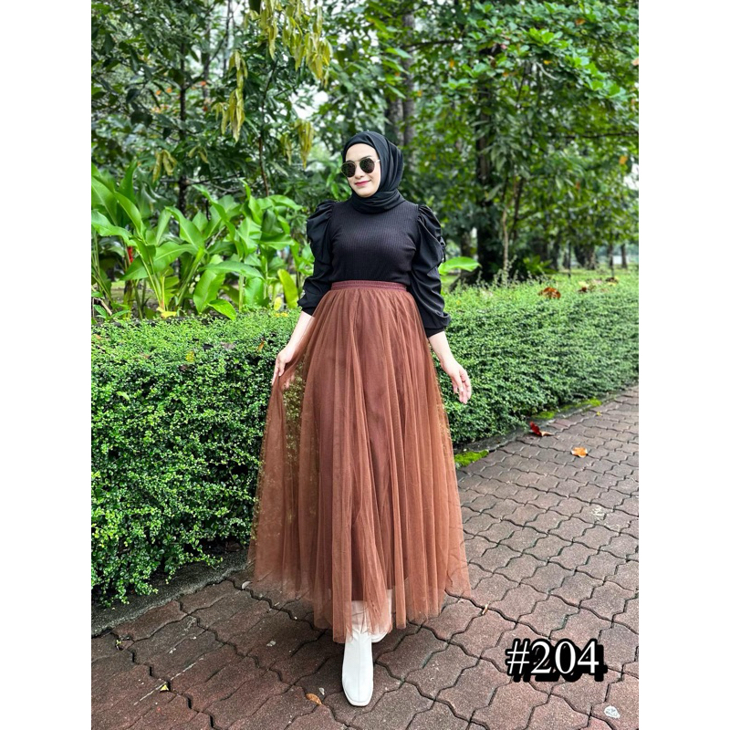 Women Long Skirt Tutu Kembang Labuh Muslimah Viral Premium Quality ...