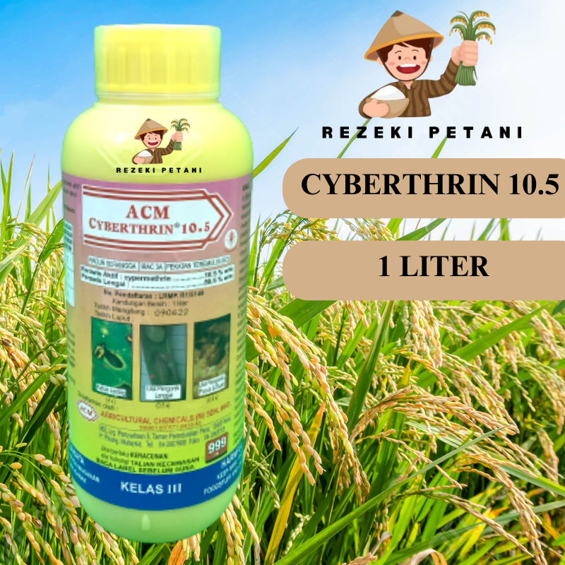[ORIGINAL] 1L ACM Cyberthrin 10.5 Racun 505 /Racun Serangga/Racun Sayur/Racun Ulat/Racun ...