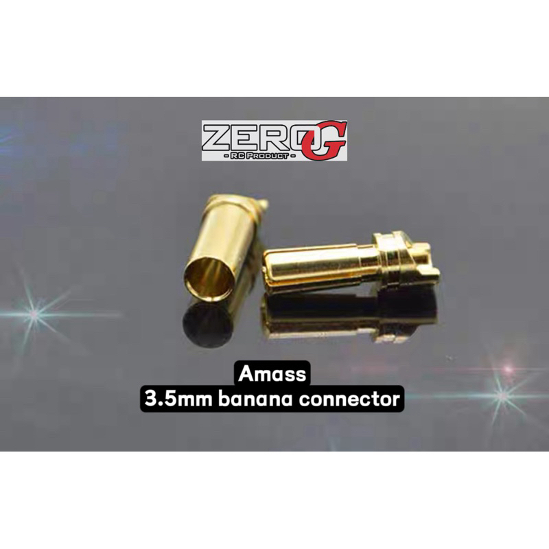 ZeroG Amass 3.5mm Banana Gold Bullet ESC and Motor Connectors (3 pair ...