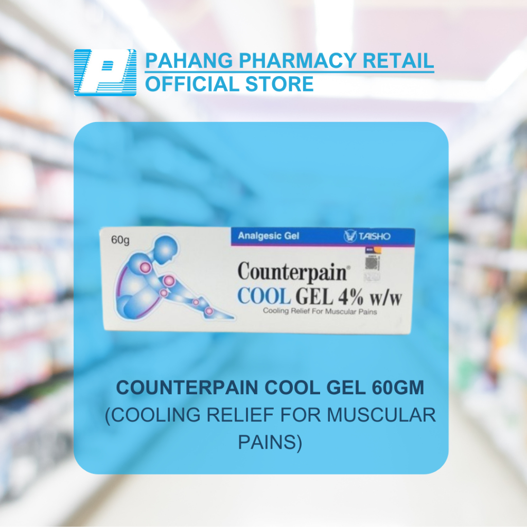 COUNTERPAIN Cool Gel 60gm (Cooling Relief for Muscular Pains) | Shopee ...