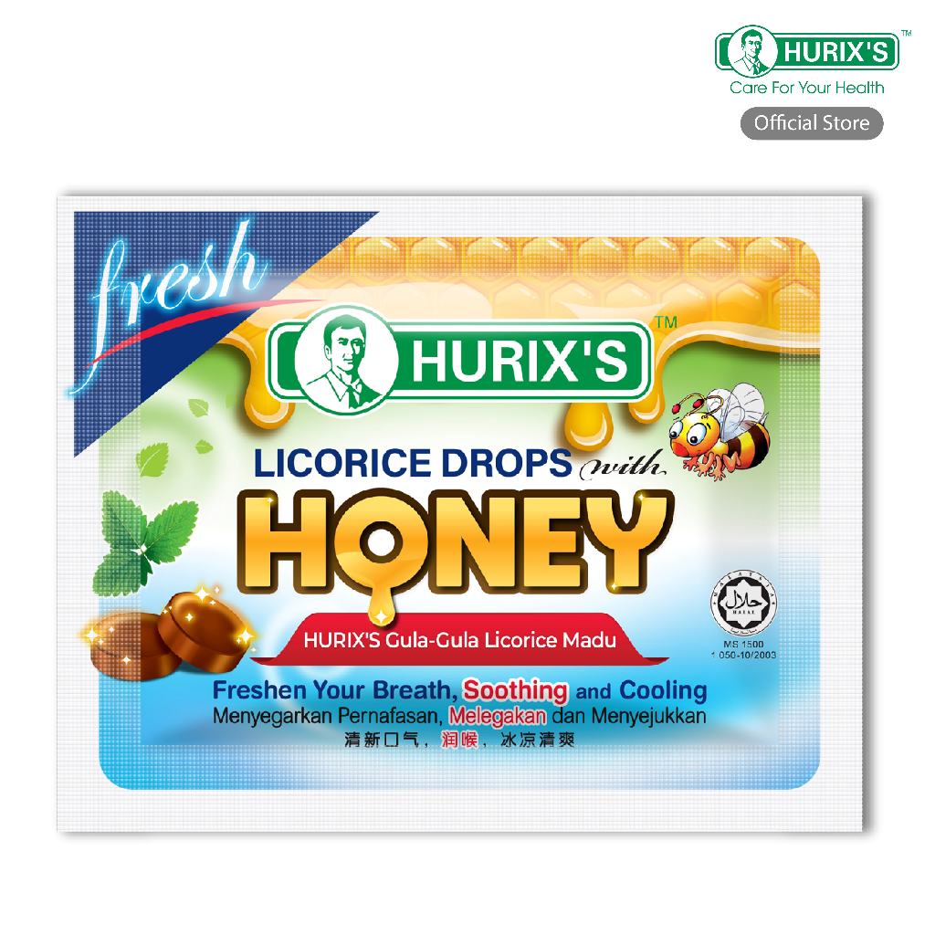 HURIX'S Licorice Drops with Honey (6's) | Shopee Malaysia