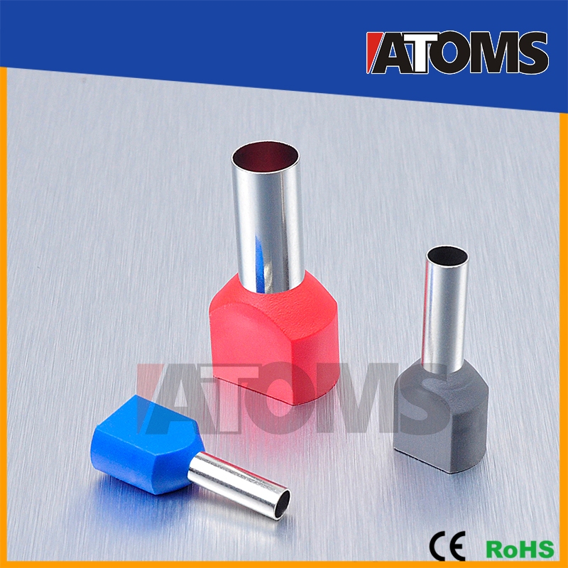 ATOMS EW 0.5mm to 2.5mm INSULATED TWIN CORD END TERMINALS Ferrule ...