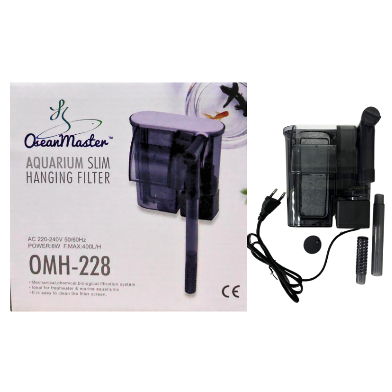 SOBO Aquarium Slim Hanging Filter Hang On Filter Wall Mount Filter WP-618H WP-628H WP-638H WP ...