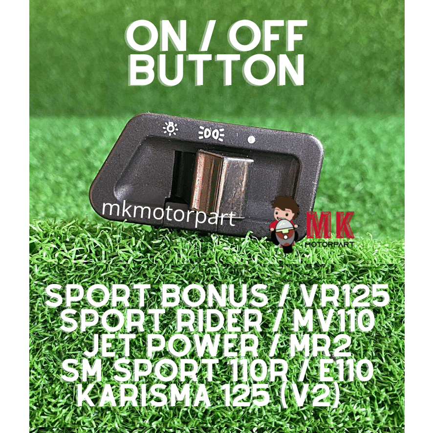 Head Light ON / OFF KNOB SYM Sport Bonus Jet Power SM Sport Rider VR125 MR2 MV110 Karisma (v2 ...