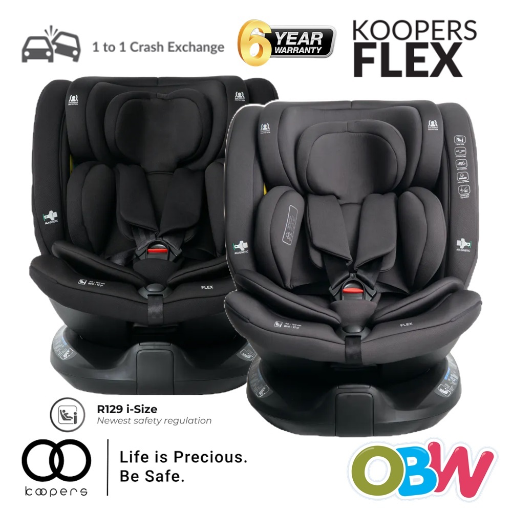 Koopers Flex 360 Rotate Isofix Baby Car Seat | ECE R129 Approved | Shopee Malaysia
