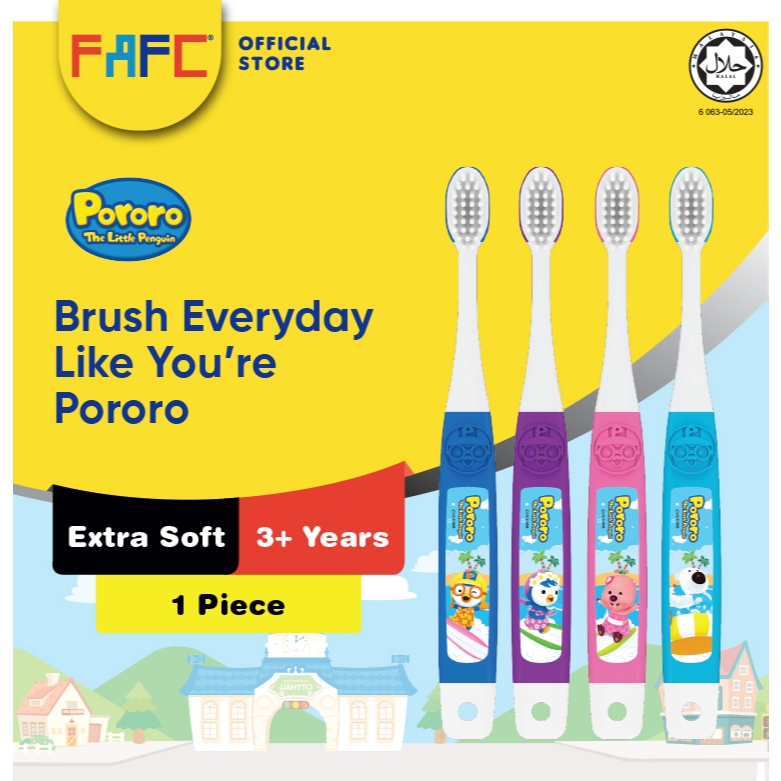 FAFC Pororo Hook Kids Toothbrush Age 3+ (1 Pc) | Shopee Malaysia