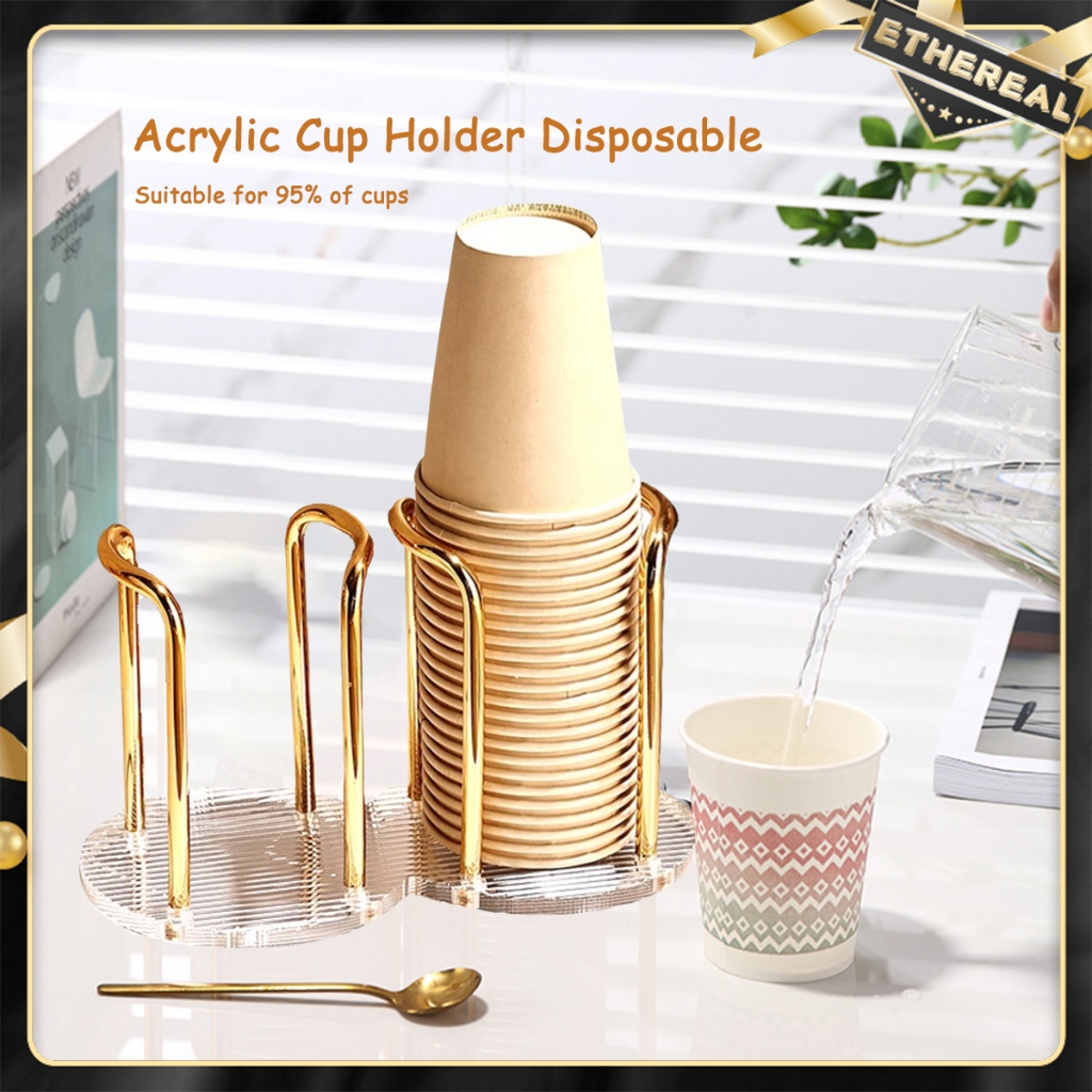Acrylic Cup Storage Holder Water Coffee Tea Cups Multi-functional ...