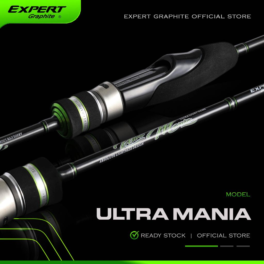 Expert Graphite Ultra Mania Ultra Light Game FRESHWATER Rod | Shopee ...