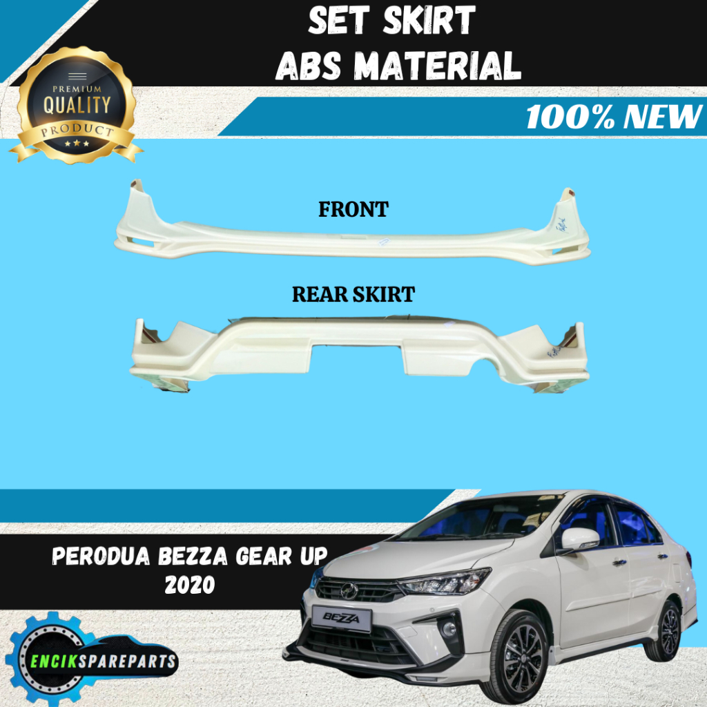 Perodua Bezza 2020 Full Skirt Lips Bumper Depan Belakang Bodykit Gear ...