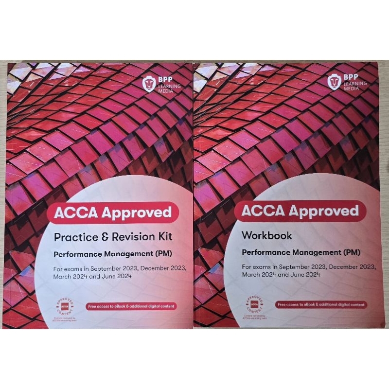 BPP ACCA Workbook/Practice & Revision Kit Performance Management (PM) | Shopee Malaysia