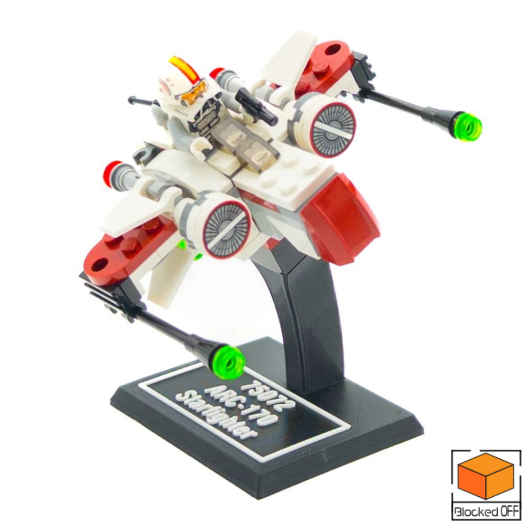 Display Stand for Lego Star Wars ARC-170 Starfighter Microfighter ...