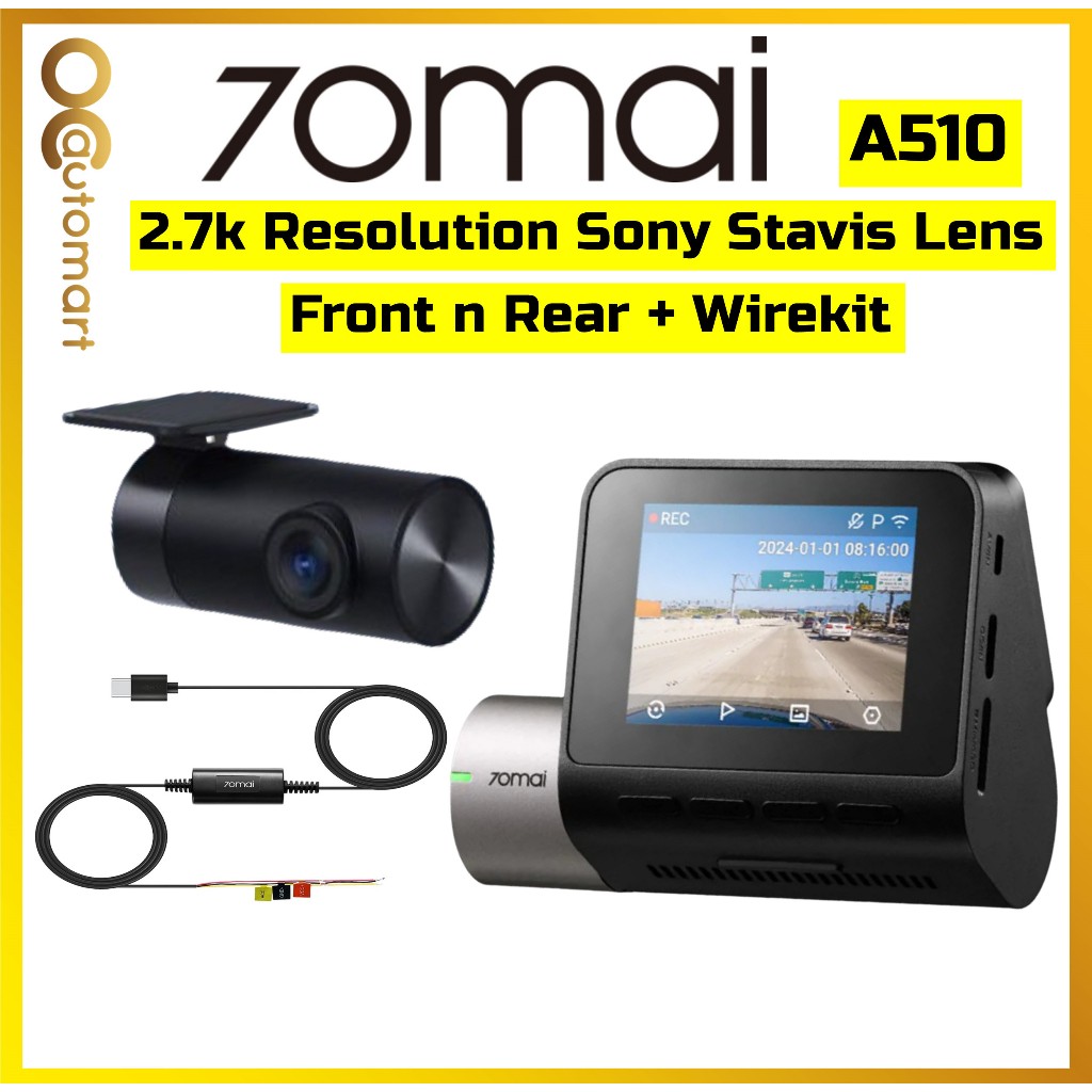 [Installation Provided] 70mai Pro Plus A500S or A510 Car Recorder Front ...