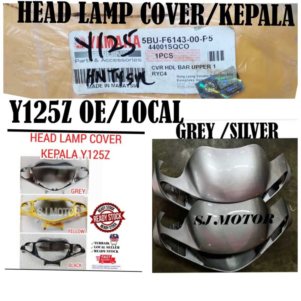 YAMAHA Y125Z UPPER HANDLE COVER KEPALA DEPAN HEAD LAMP COVER HEAD LIGHT ...