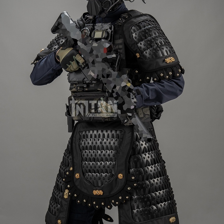 Stainless steel Sengoku war armor cosplay samurai shogun cyberpunk ...