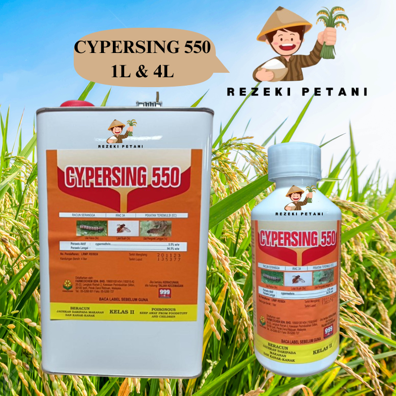 [ORIGINAL] 1L 4L CYPERSING 550 FARMCOCHEM CYPERMETHRIN 5.5% Racun ...