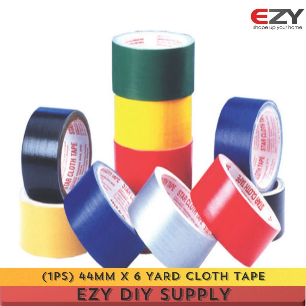 (1PCS) High Quality Cloth Tape 2"/48mm (Blue, Yellow, Silver, Red ...