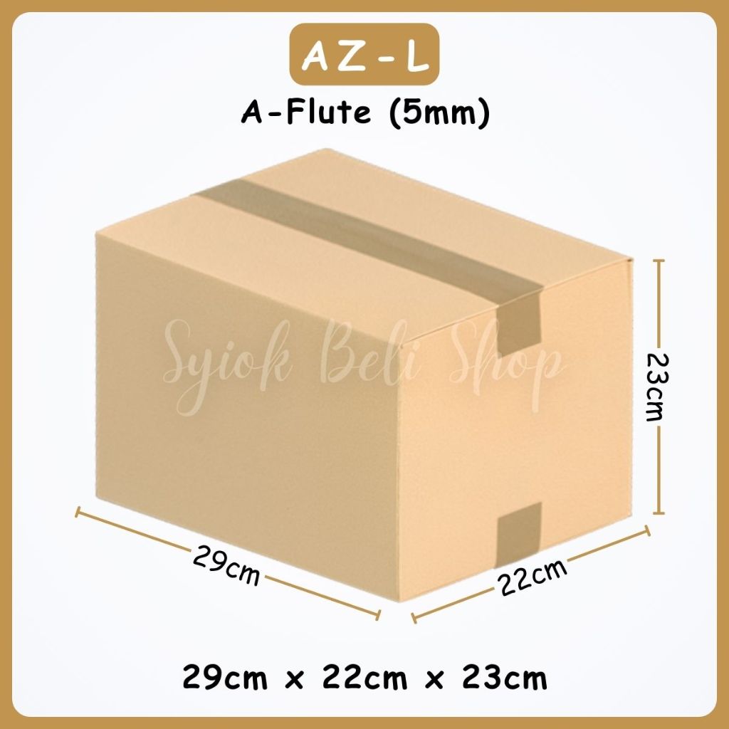 Carton Box Packaging Box Packing Box Paper Boxes Kotak Shipping Parcel Box (A-Flute) | Shopee ...