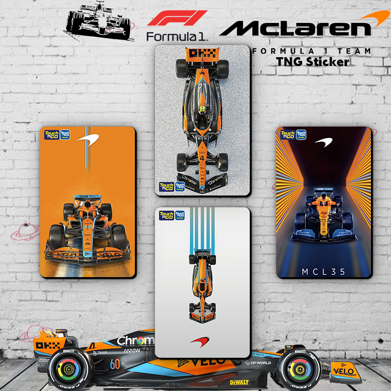 McLaren F1 TNG Sticker - Tng Touch N Go/Bank Card Sticker Cover ...