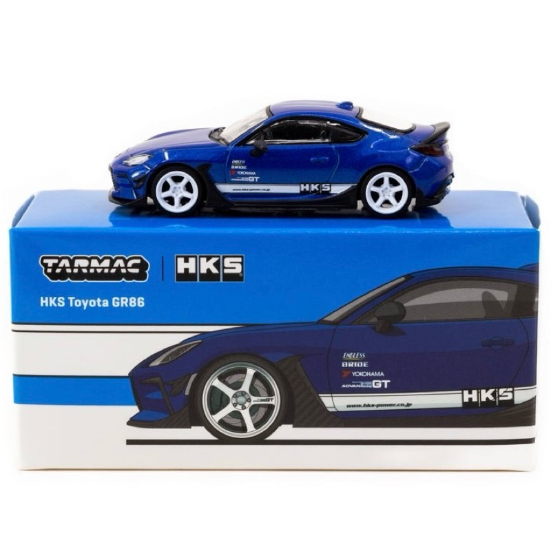 TARMAC WORKS 1/64 HKS TOYOTA GR86 BLUE METALLIC | Shopee Malaysia