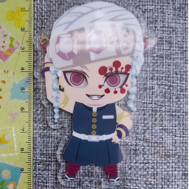 Demon Slayer Tengen Uzui Moving eyes keychain / Kimetsu No Yaiba ...